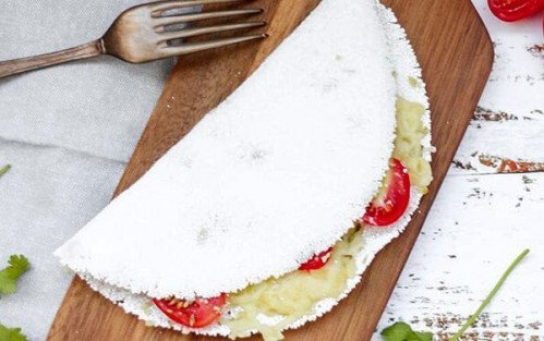 Tapioca com Queijo e Tomate - Cuizeat