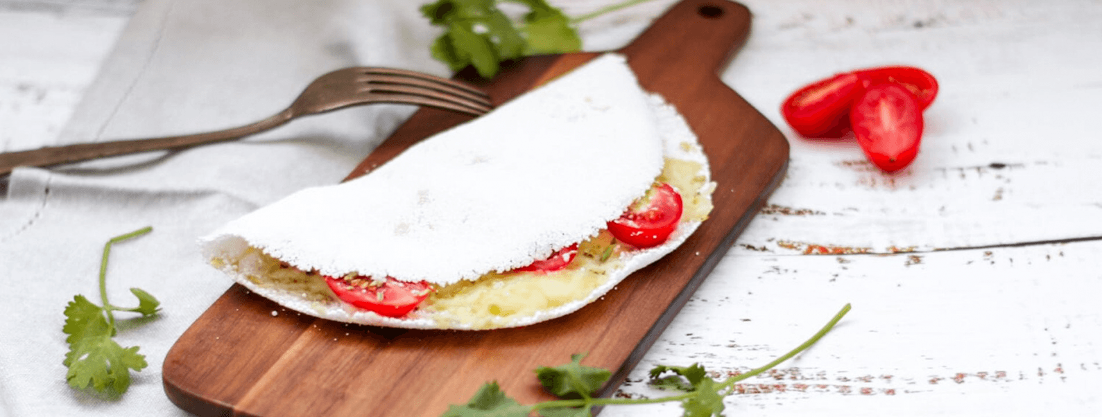 Tapioca com Queijo e Tomate - Cuizeat